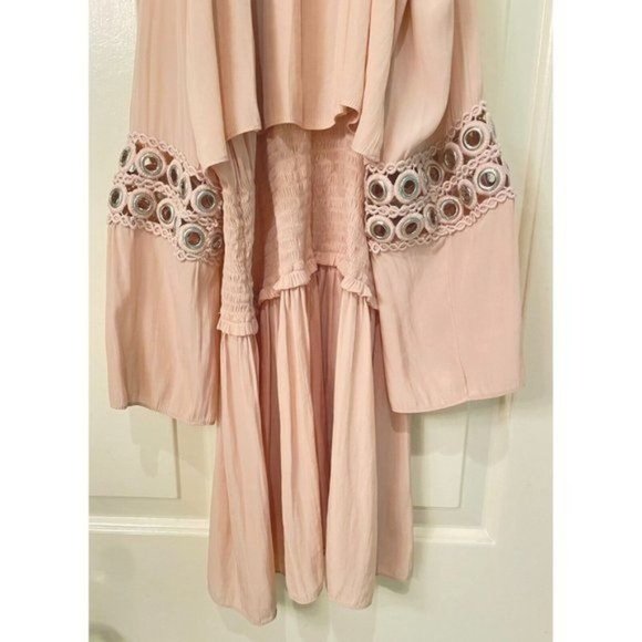 Ramy Brook | Dresses | Ramy Brook New York Libby Mini Dress Size S Blush Pink Cold Shoulder ...